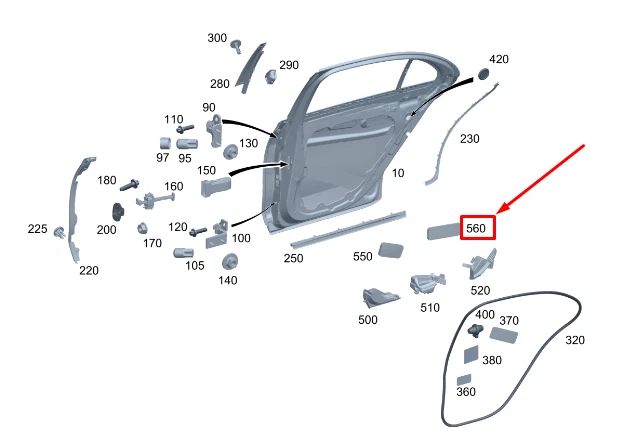 NEU MERCEDES-BENZ S W223 Hintertür-Heckdämpfer A2236903106 Original EUR ...