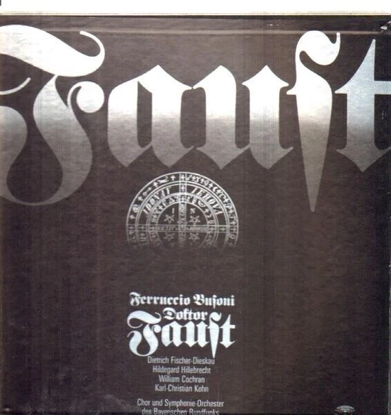 LP-BOX BUSONI DOKTOR Faust (Fischer-Dieskau, Hillebrecht, Leitner ...