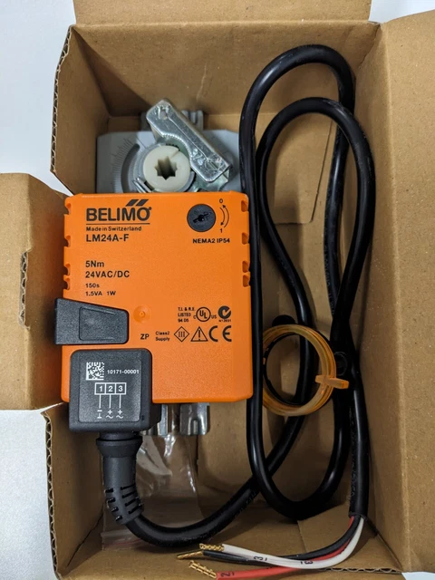 BELIMO LM24A-F KLAPPENANTRIEB Stellantrieb Drehantrieb 24V Formschluss 8 x 8 mm EUR 29,00 ...