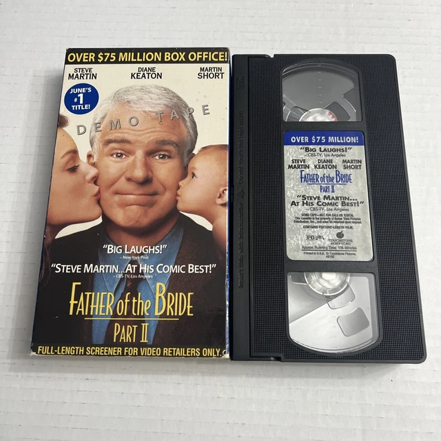 VHS MOVIE FATHER of the Bride Part II DEMO TAPE OOP Steve Martin ...