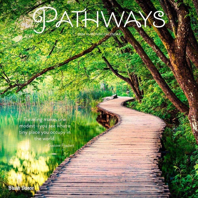 PATHWAYS | 2024 12x24" Monthly Square Wall Calendar £16.38 - PicClick UK