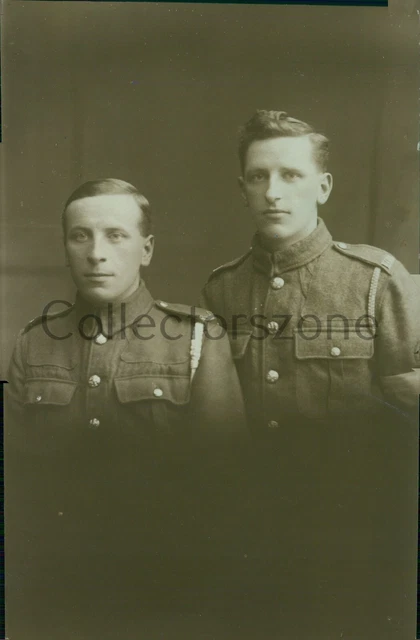 WW1 BRITISH ARMY Soldiers one RAMC Brothers or Friends Photo Preston ...