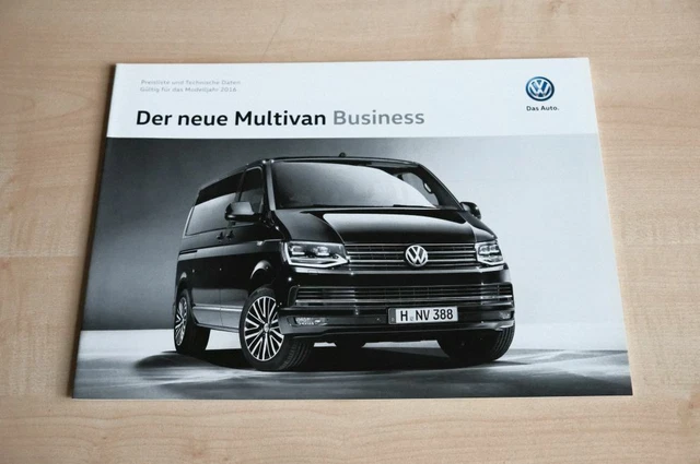 236889) VW BUS T6 Multivan - Business - Preisliste & Extras - Prospekt ...
