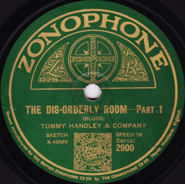 TOMMY HANDLEY & Company - The Dis-Orderly Room (Shellac, 10") £15.99 ...