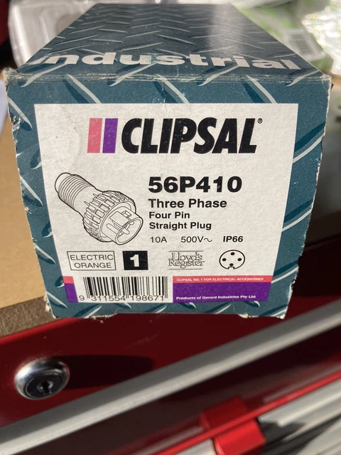 CLIPSAL 3 PHASE 4 pin 10A electrical plug 56P410 $30.00 - PicClick AU