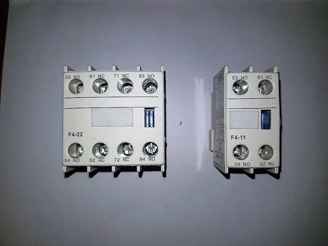 AUXILIARY CONTACT BLOCK to suit our ac contactors 2 pole and 4 pole ...