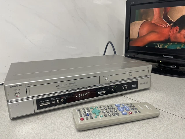 SHARP DV-NC100 DVD VCR VHS Player/VCR Recorder Combo Combi - Silver ...