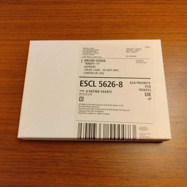 HIKARU UTADA BAD Mode Première édition limitée CD Blu-ray DVD Japon ...