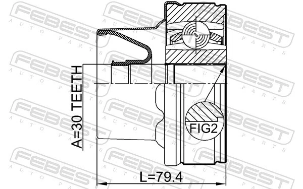 JOINT PROPSHAFT 2011-NITSHA FOR DODGE EKG 3.7L 6cyl NITRO £77.65 ...
