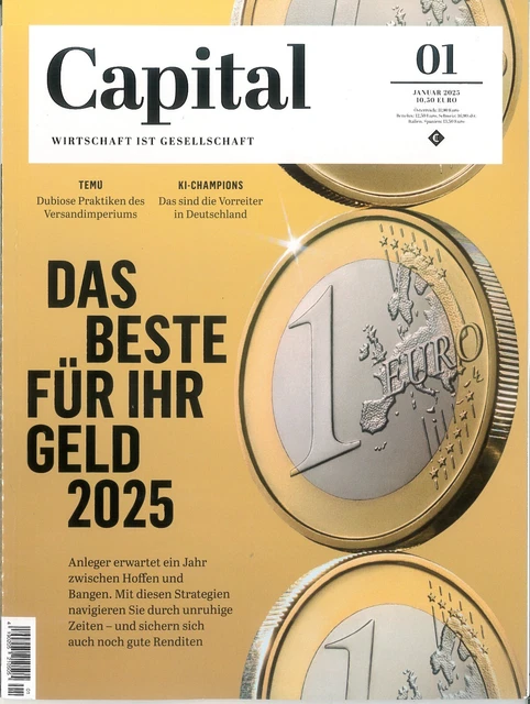 CAPITAL - 01-2025 (Januar 2025) - neu und ungelesen - 156 Seiten EUR 3 ...
