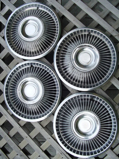 VINTAGE 1967 67 Mercury Cougar Xr7 Hubcaps Wheel Covers Center Caps ...