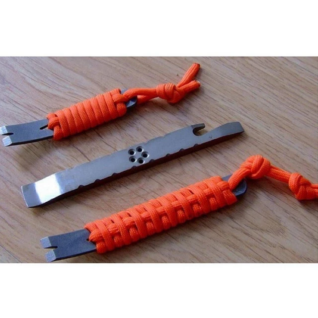 MINI 3& POCKET Pry Bar Pocket Micro Crowbar Keyring EDC Tool Survival ...