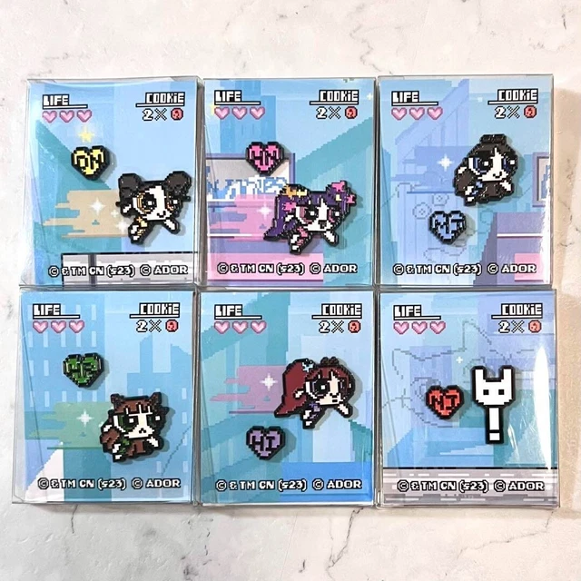 NEWJEANS POWERPUFF GIRLS Metal Pin Badge 6ea Set POP UP Official LINE ...