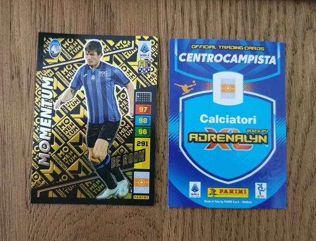 PANINI ADRENALYN XL Calciatori 2023 2024 - card Momentum - DE ROON ...