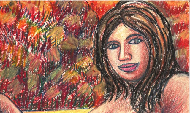 ORIGINAL+AKTZEICHNUNG+PASTELL+NU DESSIN+NUDE+FEMALE DRAWING+SENBEI Art ...