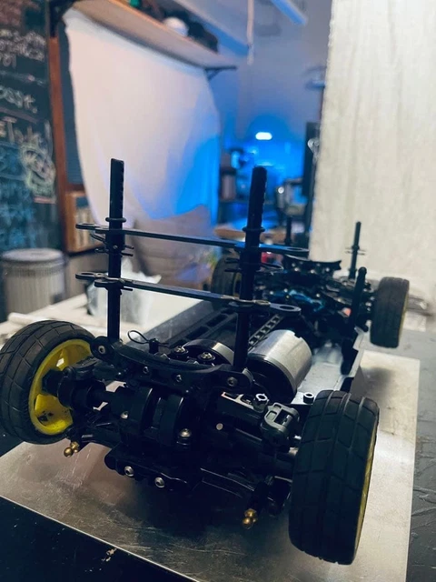 TAMIYA TT02 CHASSIS Yaris Body Normal Leg Ver. Modified Used Tested £ ...