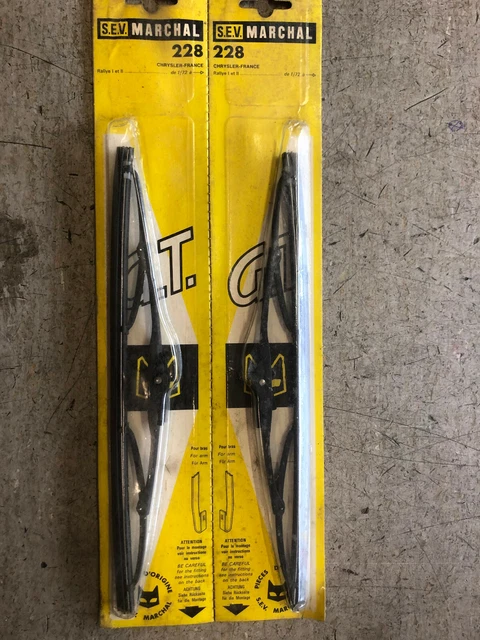 SIMCA 1000 RALLY 1/2 Dep 1/72 - 2 Wiper Blades Marchal 280 Mms Origin £ ...