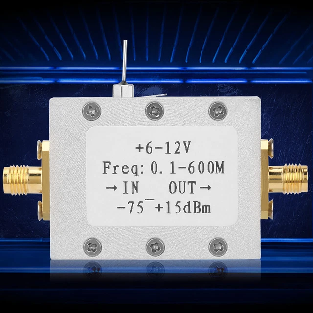 RF POWER METER Logarithmic Testing Detector AD8307 0.1-600M Module with ...
