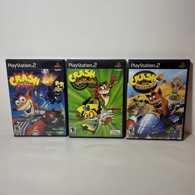 CRASH BANDICOOT LOT (PlayStation 2, PS2) Nitro Kart, Tag Team Racing ...
