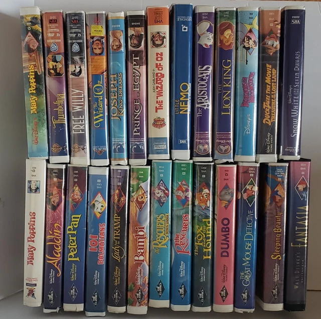 26 VINTAGE FAMILY/CHILDREN vhs lot with 12 Disney black diamonds $73.71 ...