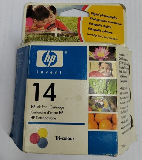 CARTUCCIA HP 14 Ink Cartridge Tri Colour Nero Black Ciano Magenta ...