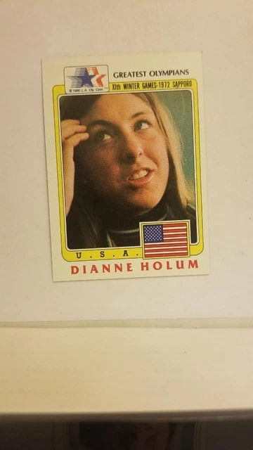 DIANNE HOLUM 1983 Topps Greatest Olympians #90 LIVRAISON GRATUITE EUR 2 ...