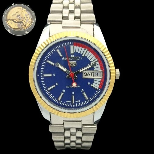 VINTAGE SEIKO TRANSPARENT BACK JAPAN MENS AUTOMATIC WATCH 575b-a305083 ...