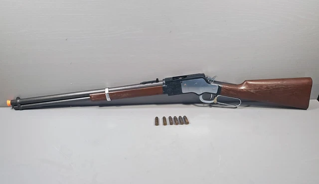 VINTAGE OFFICIAL WINCHESTER Saddle Toy Cap Gun by Mattel & 6 Bullets ...