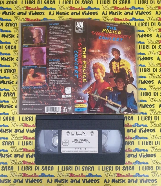VHS THE POLICE Synchronicity concert STING 1984 A&M 089 826-3 AM 826 ...