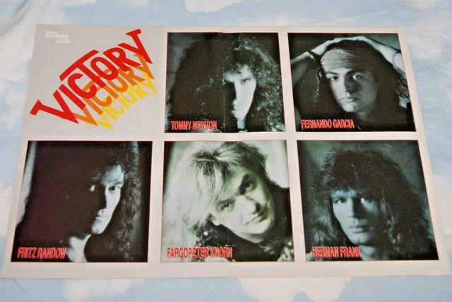 VICTORY HEAVY BAND large A3 size original magazine glossy ART music ...