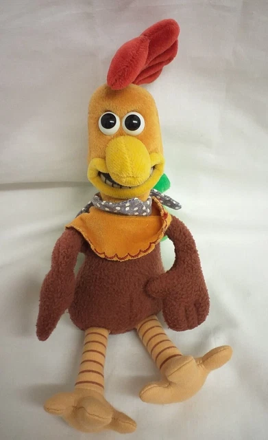 DREAMWORKS CHICKEN RUN Rocky Rooster Soft Toy Plush 1999 Chicken 10 ...