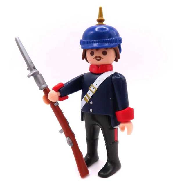 FIGURINE PLAYMOBIL GARDE Soldat Prussien Police Allemande Manoir ...