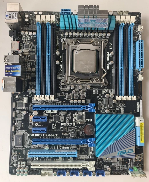 ASUS P9X79 INTEL LGA 2011 R Socket MOTHERBOARD CHIPSET x79 £154.48 ...