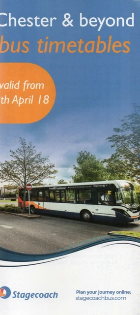 STAGECOACH BUS TIMETABLES - Chester & Beyond - April 2018 EUR 4,10 ...