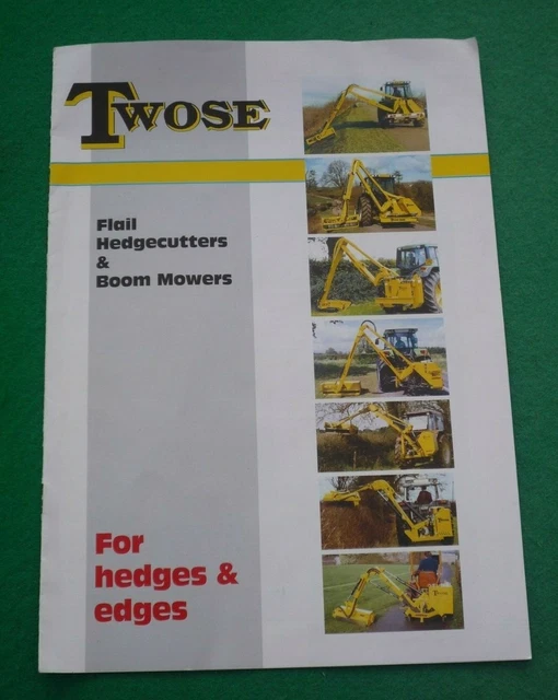 TWOSE FLAIL HEDGECUTTERS Boom Mowers Leaflet (637 526 580 520 460 455 ...