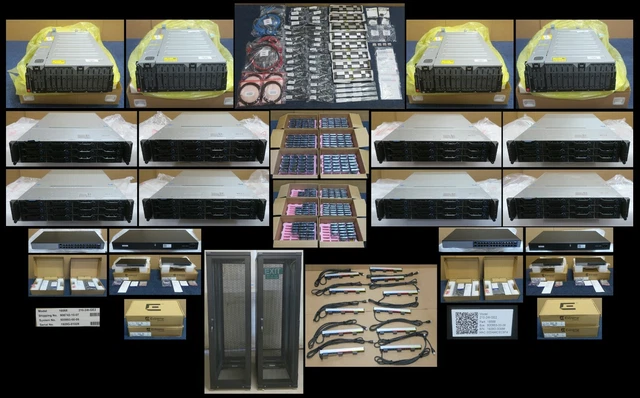 NEW HITACHI CONTENT Platform 2x HCP S11 + 2x EBOD 8x G10 D51B-2U Nodes ...