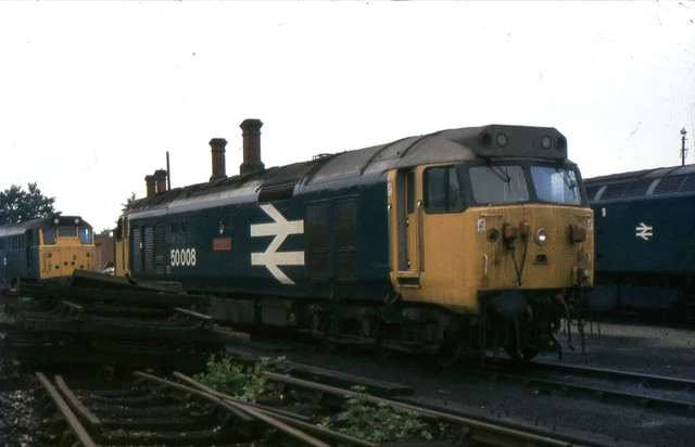 ORIGINAL RAILWAY Slide of Class 50 50008 at Exeter.(169) £0.99 ...