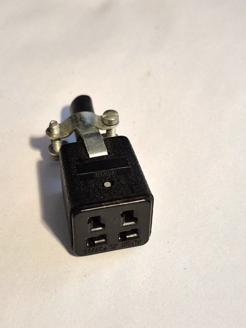 VINTAGE 4 PIN female cinch jones type connector cable $15.49 - PicClick CA