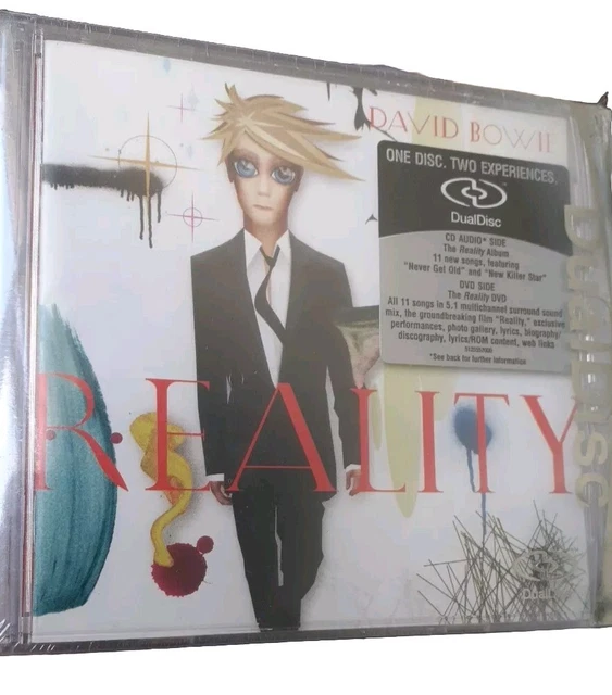 DAVID BOWIE REALITY CD DVD Dual Disc Factory Sealed . Small Tear In ...