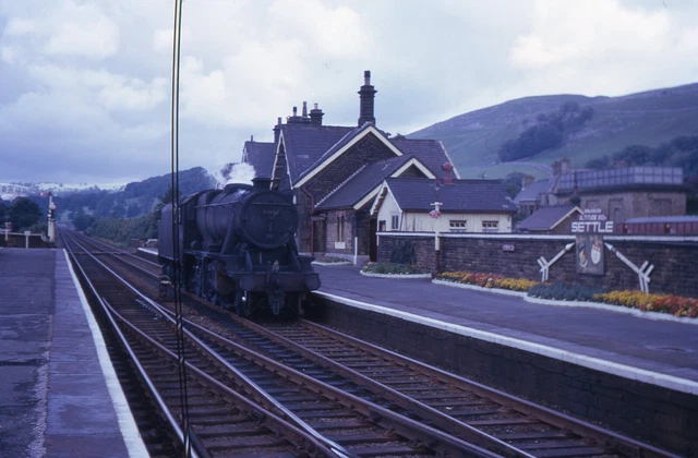 ORIGINAL SLIDE BR/LMS 8F Steam Loco 48158 Settle Carlisle Line Settle ...