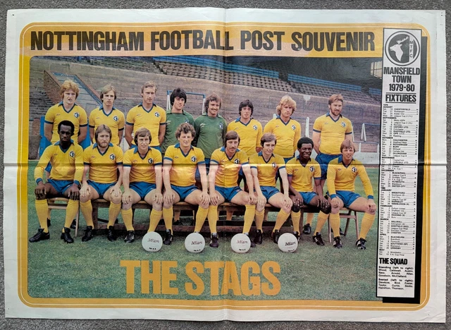MANSFIELD TOWN 1979 1980 NOTTINGHAM FOOTBALL POST Rare VINTAGE ...