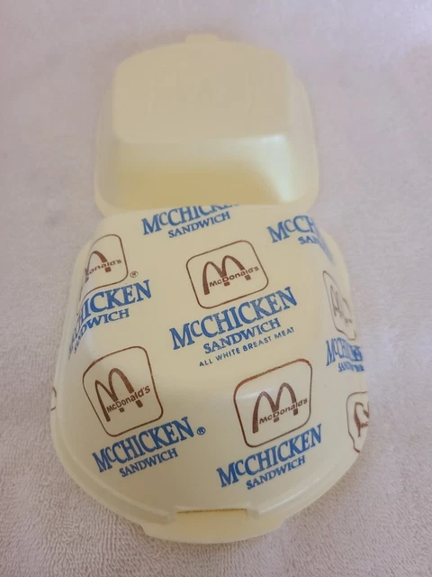 VINTAGE MCDONALD'S STYROFOAM Clamshell Packaging McChicken Sandwich £23 ...
