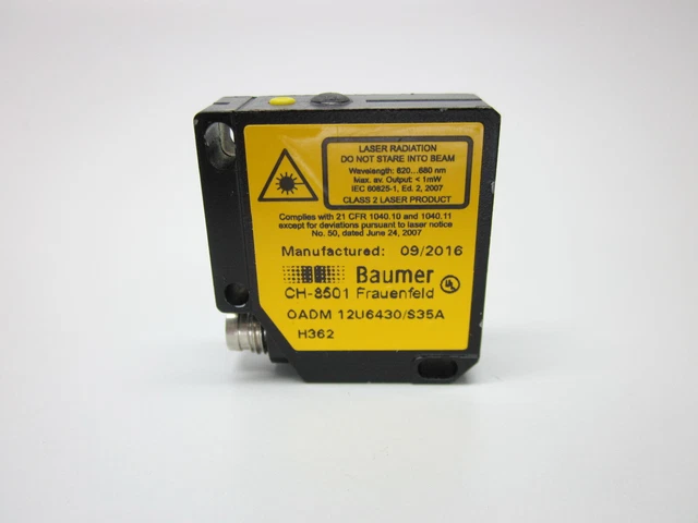 BAUMER ELECTRIC CH-8501 Frauenfield OADM 12U6430/S35A Laser Sensor ASM £426.04 - PicClick UK