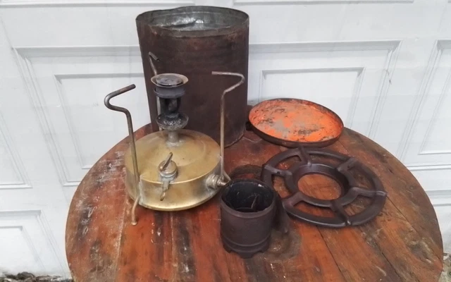 VINTAGE BURMOS Paraffin Stove , Primus Shield , Original Tin £75.00 ...