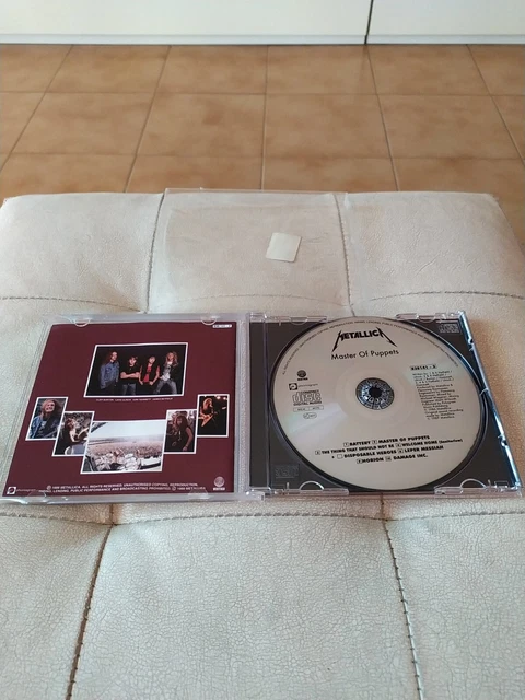 METALLICA MASTER OF Puppets CD EU 1986/1989 Repress strangerthings4 ...