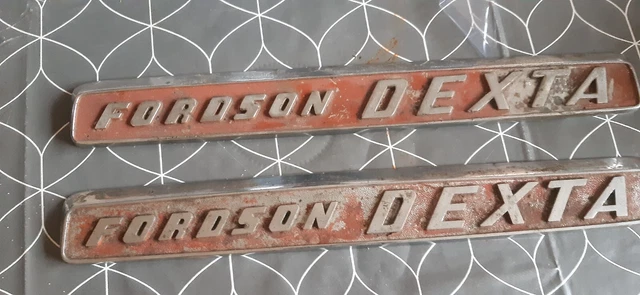 FORDSON SUPER DEXTA bonnet emblems £60.00 - PicClick UK