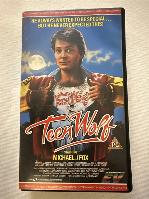 TEEN WOLF VHS Entertainment in Video V Rare. SMALL BOX. MICHAEL J FOX ...