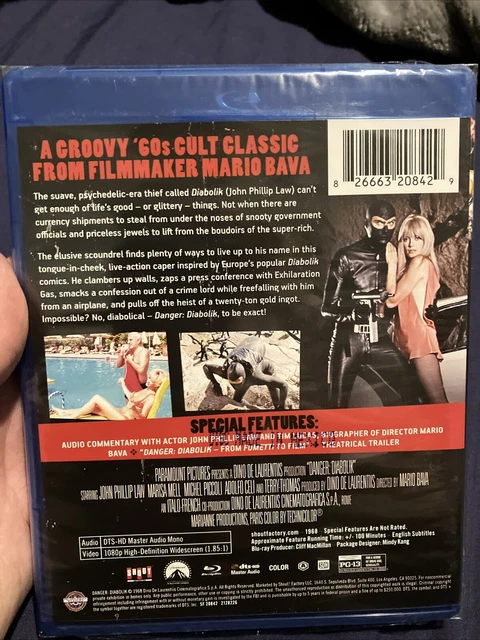 DANGER: DIABOLIK BLU-RAY Mario Bava Shout Factory Rare OOP Brand New ...