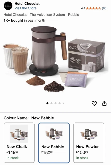 HOTEL CHOCOLAT VELVETISER Pebble + Drinking Chocolate Selection Box ...