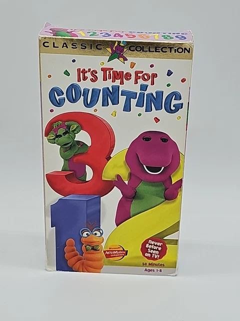 BARNEY IT’S TIME For Counting Classic Collection VHS Sing Along Songs ...